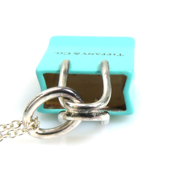 Tiffany & Co. | Bags | Tiffany Shopping Bag Charm Necklace Silver ...